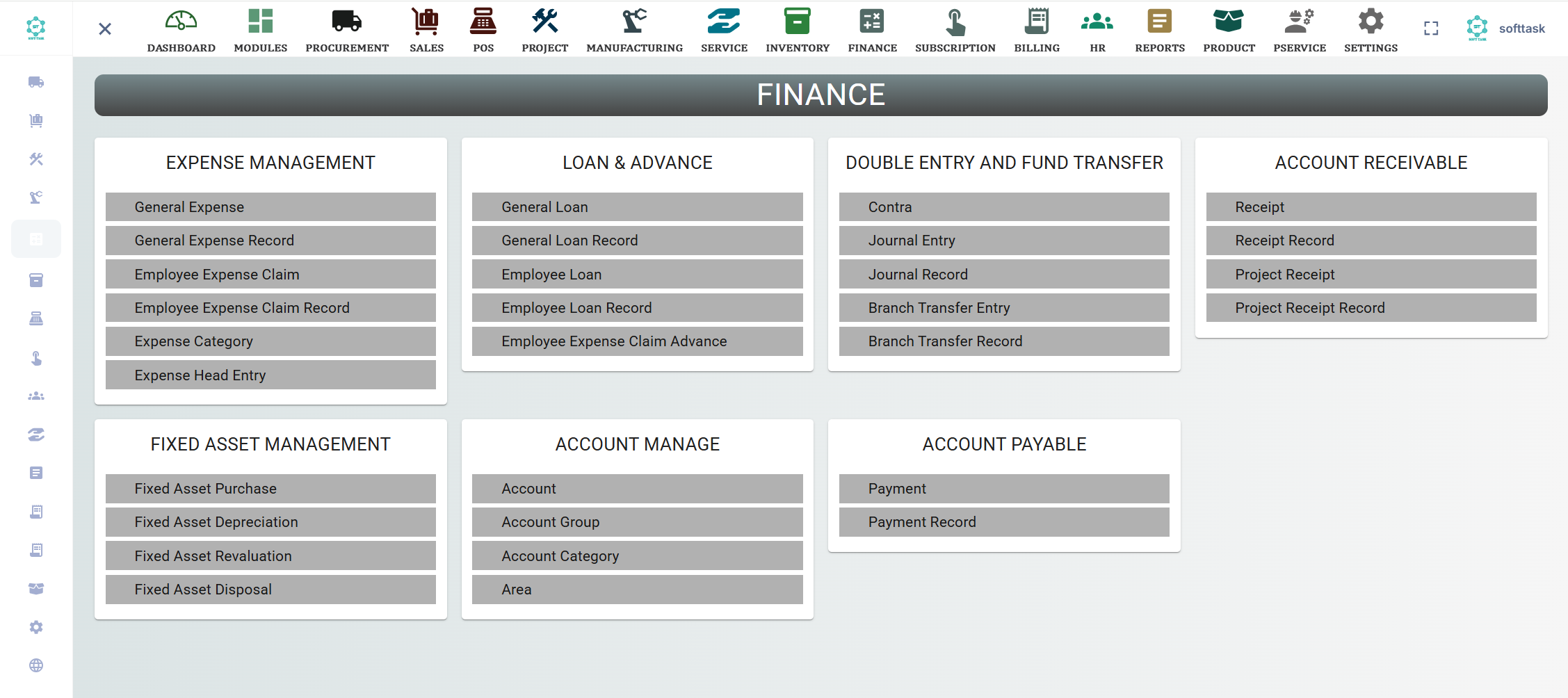 ERP SOFTWARE - SOFT TASK